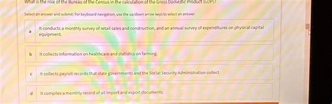 What Is The Role Of The Bureau Of The Census In The Calculation Of The