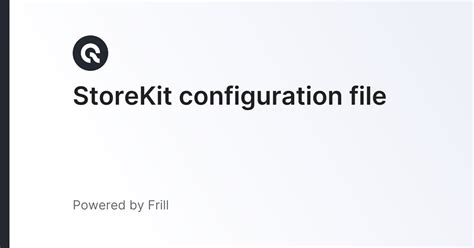 Storekit Configuration File