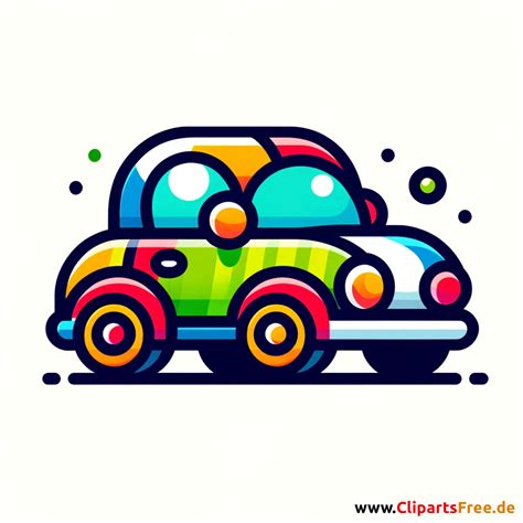 Clipart Auto In Bunten Farben