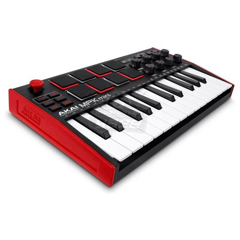 Controlador Akai Midi Usb Mini 25 Teclas Con 8 Pads 8 Knobs Mpk Mini Mk3