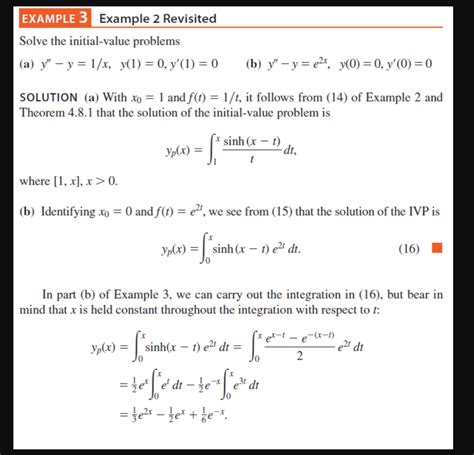 Solved Proceed As In This Example To Find The Solution Of