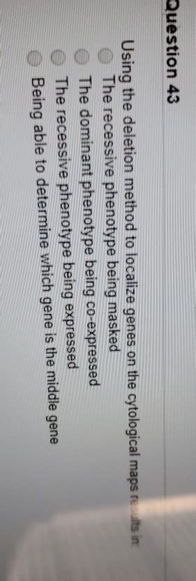 Solved Question 43 Using The Deletion Method To Localize