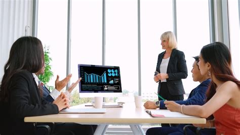 Premium Photo Business Visual Data Analyzing Technology By Creative