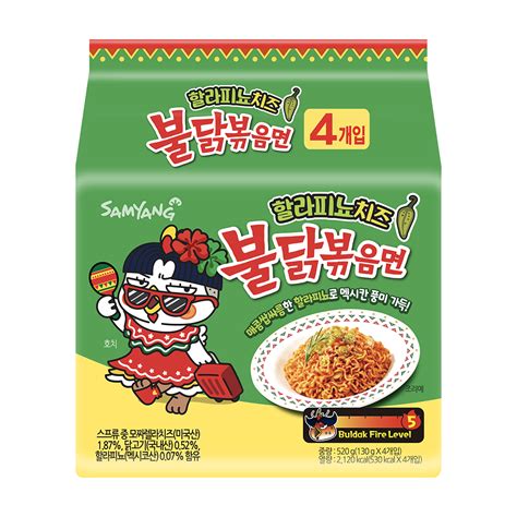 Tvn 서진 레스토랑 멕시코 할라피뇨 치즈 불닭볶음면 4ea 멕시코맛 불닭면 한국라면 한국매운라면 특별한 불닭볶음라면