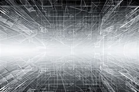 Premium Ai Image Abstract Wireframe Technology Background