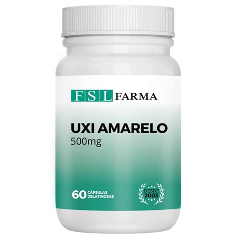 Uxi Amarelo 500mg 60 Cápsulas Fsl Farma