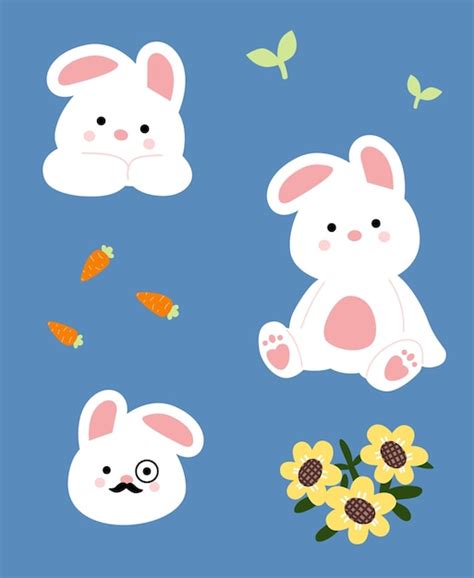 토끼 일러스트 이미지 Freepik에서 무료 다운로드