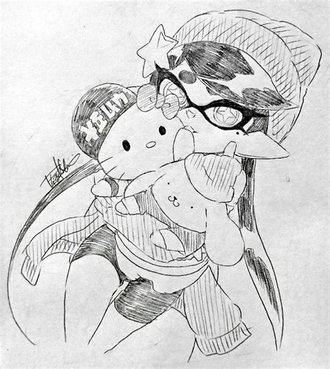 Callie Hello Kitty And Pompompurin Splatoon And More Drawn By