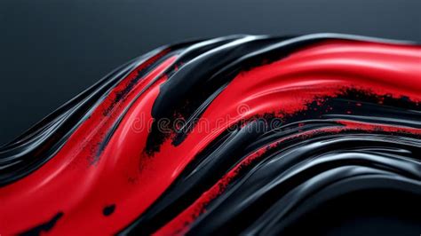 Abstract Red And Black Swirling Fluid Design Stock Illustration Illustration Of Design