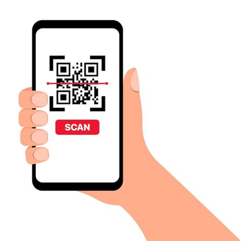 Scan Du Code Qr Sur Le Téléphone Portable Vecteur Gratuite