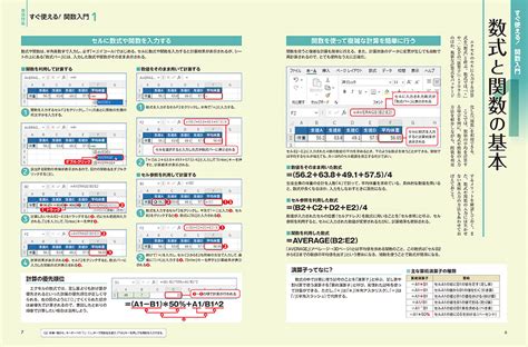 「sum」や「if」、「vlookup」など、エクセル関数の基本からすぐに役立つ便利な関数まで実例を用いて丁寧に解説。最新のエクセル2021に