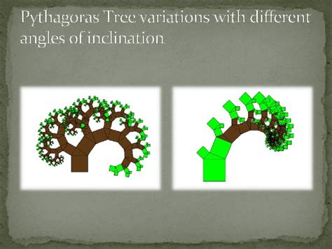 recursive matlab program for building the pythagoras tree