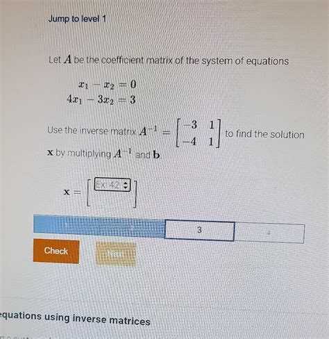 Solved Jump To Level Let A Be The Coefficient Matrix Of Chegg Com