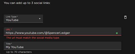YouTube Linking Error Website Bugs Developer Forum Roblox