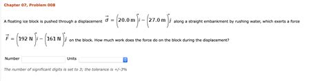 solved chapter 07 problem 008 lu a floating ice block is