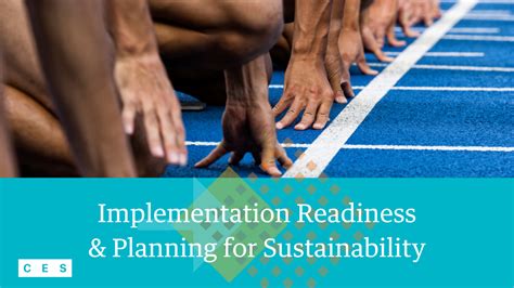 Implementation Readiness And Planning For Sustainability