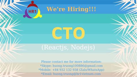 Huong Truong Thi Rosie Truong On Linkedin Hiring Cto Hcm Reactjs