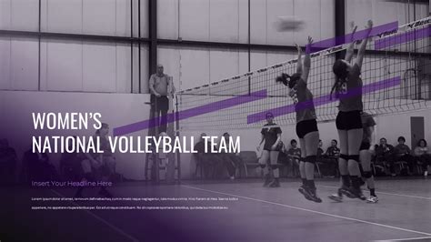 Volleyball Google Presentation Lifestyle Slides