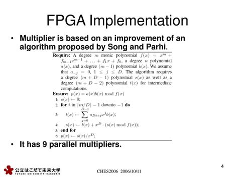 Ppt An Algorithm For η T Pairing Calculation In Characteristic Three And Its Hardware