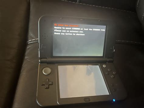 new 3ds unable to mount flashing red light r 3dspiracy