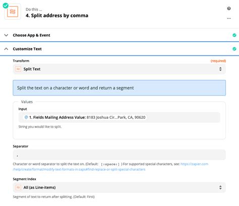 Formatter Split Text Looks Like The Fields Havent Been Split