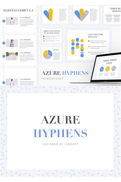 Azure Hyphens Powerpoint Template