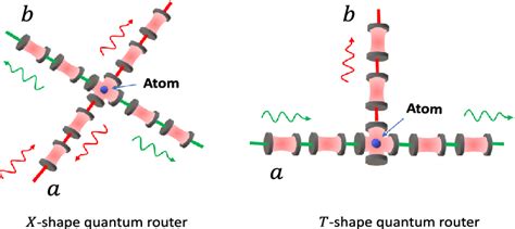 Schematic Of X Shape Two Infinite Arrays Are Coupled Via An Atom And