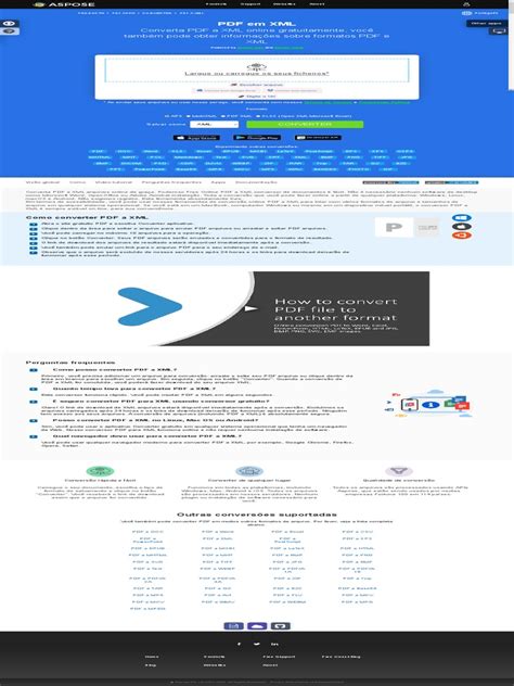 Pdf A Xml Conversor Online Converta Pdf A Xml Gratuitamente Pdf Desenvolvimento De