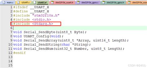 Stm32 Usart发送与printf函数stm32 Uart Printf Csdn博客