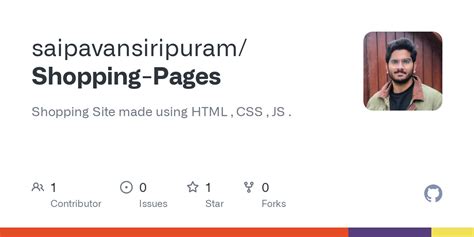 Github Saipavansiripuramshopping Pages Shopping Site Made Using