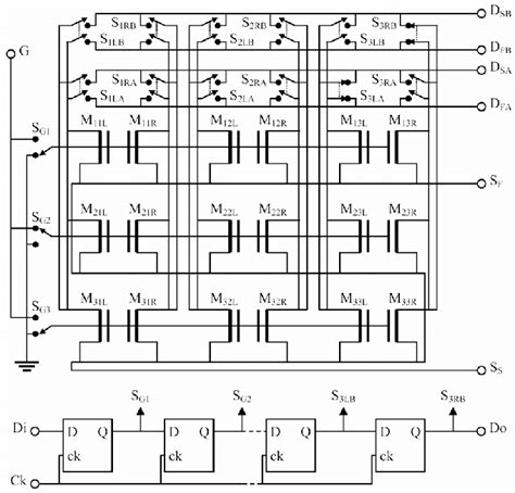 Simplified Schematic Diagram Of The Transistor Matrix It Shows A 3x3 Download Scientific