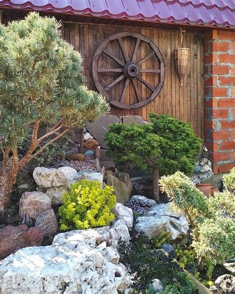 Как оформить клумбы с хвойниками и цветами Клумбы Планы садового дизайна Идеи озеленения