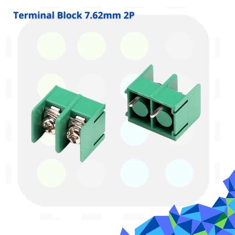 Jual Pcb Terminal Blok 2 3 4 Pin Block Pitch 7 62 Mm Pole Kf7 62 2p 3p 4p 2p Shopee Indonesia