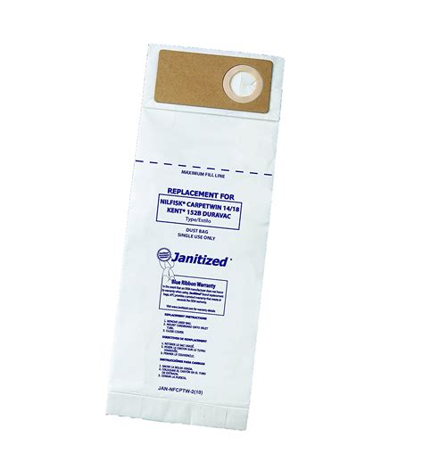 Janitized Jan Nfcptw 210 Premium Replacement Commercial Vacuum Paper