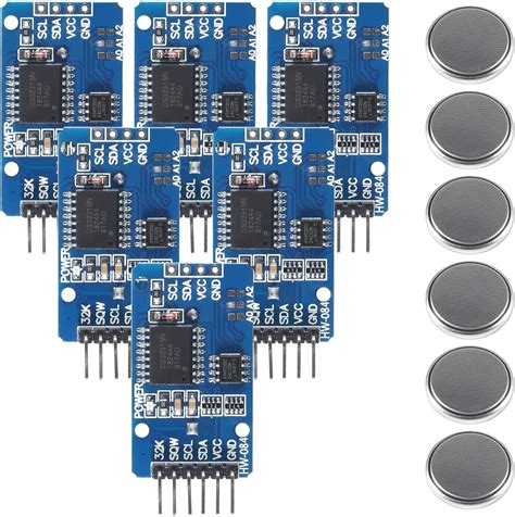 6pcs Ds3231 Real Time Clock Module Rtc High Precision At24c32 Iic Timer Alarm Clock For Arduino