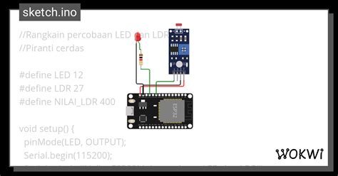 Testldrdengan1ledkelasac Wokwi Esp32 Stm32 Arduino Simulator