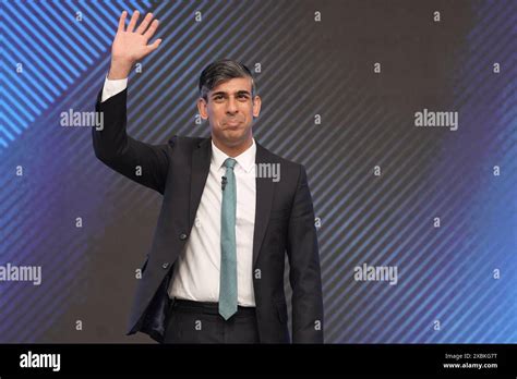 Prime Minister Rishi Sunak Acknowledges The Audience During A Sky News