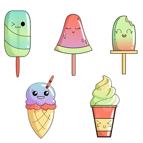รูปการ์ตูนน่ารัก ขนม ไอศกรีม Png ครีม ไอศครีม ขนมภาพ Png และ Psd