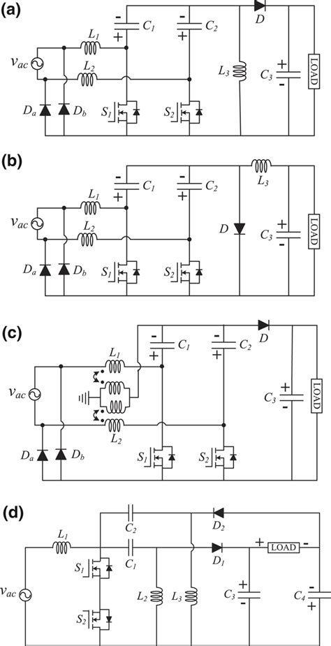 A Bridgeless Sepic Pfc Converter B Bridgeless Cuk Pfc Converter Download Scientific