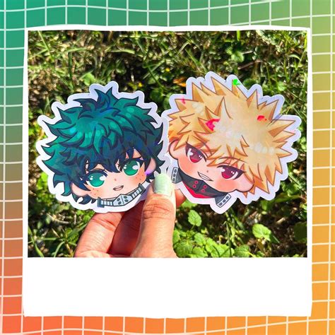 3 Bkdk Hero Anime Inspired Chibi Stickers 3 Bkdk Chibi Stickers