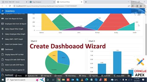 How To Create Dashboard With Wizard Form In Oracle Apex Mr Gactack Youtube