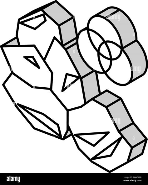 Mineral Stone Isometric Icon Vector Illustration Stock Vector Image