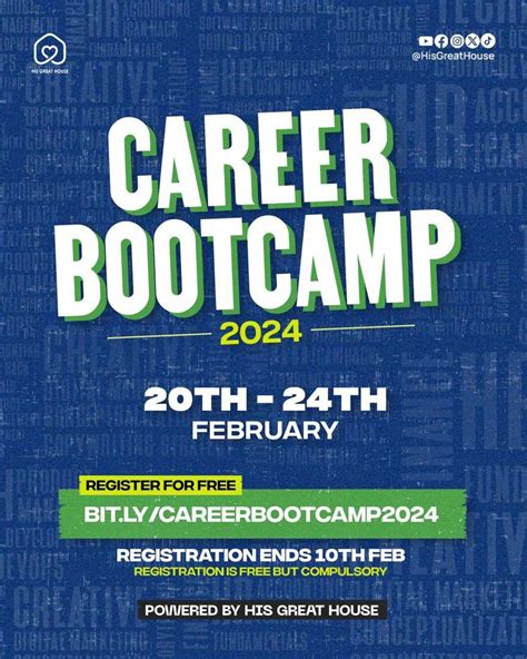 Abiodun Adu On Linkedin Careergrowth Bootcamp Hisgreathouse