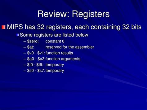 Ppt Spim And Mips Programming Powerpoint Presentation Free Download