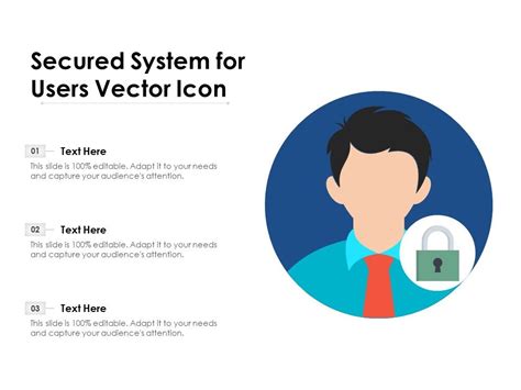 Secured System For Users Vector Icon Ppt Powerpoint Presentation Styles Infographic Template Pdf