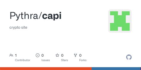 GitHub Pythra Capi Crypto Site