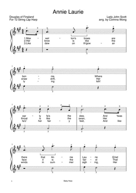 10 Solo Pieces For 12 String Harp Book 4 By Stephen Foster Harp Digital Sheet Music Sheet