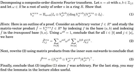 Solved Decomposing A Composite Order Discrete Fourier