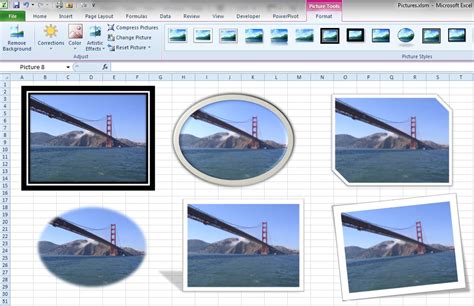 Excel Add Formatting To Pictures In Excel Excel Articles