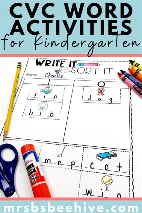 Writing Cvc Words Worksheets Cvc Blending And Segmenting Cvc Picture Cards Match Writing Cvc